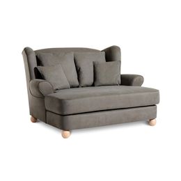Tchibo - XXL-Ohrensessel &raquo;Harvard&laquo; - 154x144x102cm - braun - Polyester / Holz / Buchenholz
