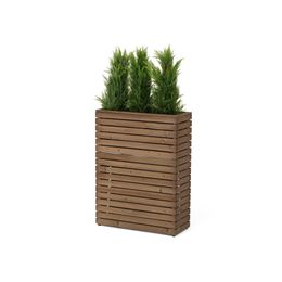 Tchibo - Pflanzkasten-Raumteiler &raquo;Tinus&laquo; - 75x30x100cm - silber - Holz / Stahl / Polyethylen