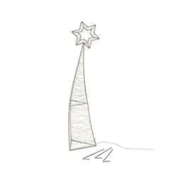 Tchibo - LED-Sternschnuppe - schwarz