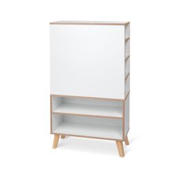 Tchibo - Schuhregal mit Echtholz-Multiplexkanten - 65x30x111cm - braun - Holz / Eschen-Massivholz