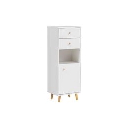Tchibo - Highboard &raquo;Bjarne&laquo; - 40,5x33x113,5cm - braun - Holz / Metall