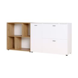 Germania-Sideboard &raquo;Coruna&laquo; - 186x41x82cm - braun - Holz / Metall