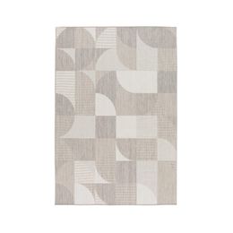 Tchibo - Faltbarer Outdoor-Teppich im geometrischem Design - grau