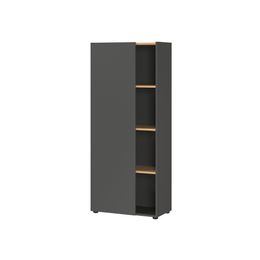 Tchibo - Aktenschrank &raquo;GW-Adrano&laquo; - 61x34x145cm - braun - Holz / Kunststoff
