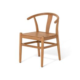 Tchibo - Teak-Design-Dining-Stuhl - 55x53,5x74,5cm - naturfarben - Holz / Kunststoff