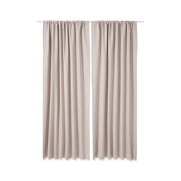 Tchibo - 2 Verdunkelungs-Vorhangschals - beige