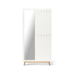 Tchibo - Flurschrank - 98,5x30,5x190cm - silber - Holz / Eschen-Massivholz / Metall