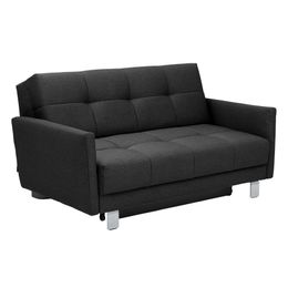 Tchibo - Schlafsofa &raquo;Vincent 140&laquo; - 160x110x91cm - silber - Polyester / Metall / Fichtenholz