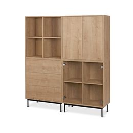Tchibo - Regalmodul &raquo;Flemming&laquo; - 75x37,5x75cm - braun -