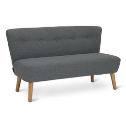 Tchibo - Kindersofa 2-Sitzer &raquo;Dolly&laquo; - 97x50x59cm - anthrazit - Polyester / Holz / Buchenholz
