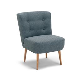Tchibo - Cocktailsessel &raquo;Fiona&laquo; - 58x68x78cm - blau - Polyester / Holz / Buchenholz