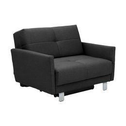 Max Winzer -Schlafsessel &raquo;Vincent 100&laquo; - 120x110x91cm - silber - Polyester / Metall / Fichtenholz