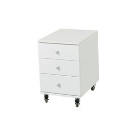 Hoppekids Rollcontainer &raquo;Jonas&laquo; - 34x45x51cm - wei&szlig; - Holz / Kiefernholz