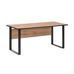 Tchibo - Schreibtisch &raquo;2000 1600&laquo; - 160x75x73cm - schwarz - Holz / Metall