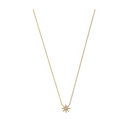 Tchibo - 375 Gold Kette Stern - wei&szlig;