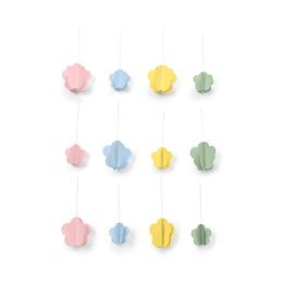 Tchibo - 12 Papier-Blumenanh&auml;nger - blau