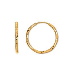 Tchibo - 585 Gold Creolen flexibel - gold