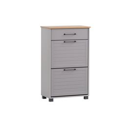 Tchibo - Schuhschrank &raquo;Jelda&laquo; - 62,5x34x102cm - schwarz - Holz / Metall / Kunststoff