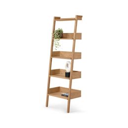 Tchibo - Leiterregal aus Eichenholz - 67x40x192,5cm - braun - Eichenholz / Eichenholz