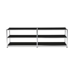 Tchibo - Lowboard Metall &raquo;Cn3&laquo; offen - 152x40x46,5cm - schwarz - Stahl / Kunststoff / Kunststoff