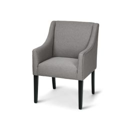 Tchibo - Stuhl mit Armlehnen - 58x45x88cm - schwarz - Holz / Polyester / Polyurethan