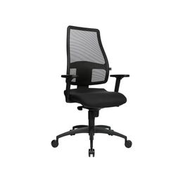 Tchibo - Drehstuhl &raquo;Syncro Net&laquo; - 48x48x108cm - schwarz - Kunststoff / Stahl / Polyester