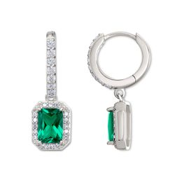 Tchibo - 925 Silber Creolen &raquo;Royal Green&laquo; - silber