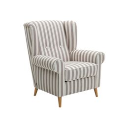 Tchibo - Ohrensessel &raquo;Anton&laquo; - 88x94x99cm - braun - Polyester / Buchenholz