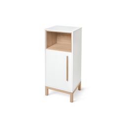 Tchibo - Flacher Bad-Beistellschrank &raquo;Eklund&laquo; - 39x35x89,5cm - braun - Holz / Eichenholz