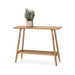 Tchibo - Konsolentisch mit 2 Ebenen - 100x37x78,5cm - braun - Eukalyptusholz / Polypropylen / Stahl