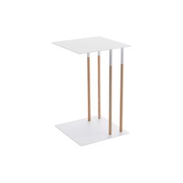 Tchibo - Yamazaki Beistelltisch &raquo;Plain&laquo; - 35x35x55cm - wei&szlig; - Stahl / Holz