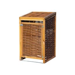 Tchibo - M&uuml;lltonnenbox - 60x80x115cm - braun -