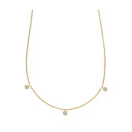 Tchibo - 375 Gold Kette mit Zirkonia - gold