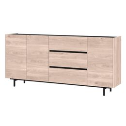 Tchibo - Sideboard &raquo;Cantoria&laquo; - 190x40x88cm - schwarz - Holz / Metall / Kunststoff