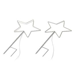 Tchibo - 2 LED-Gartenstecker - silber