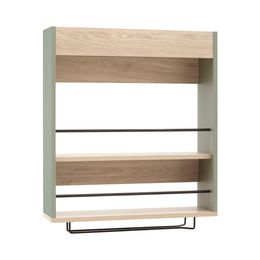 Tchibo - Barregal &raquo;Kolari&laquo; - 60,2x16,1x66,6cm - schwarz - Holz / Glas / Metall