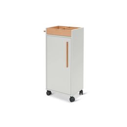 Tchibo - Bad-Beistellwagen &raquo;Eklund&laquo; - 40x30x88cm - hellgrau - Holz / Eichenholz