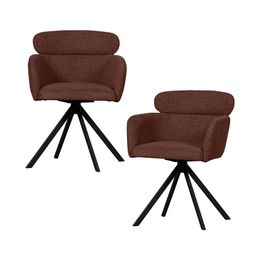 Tchibo - Woood St&uuml;hle &raquo;Fenne&laquo; - 58x60x80cm - schwarz - Polyester / Metall