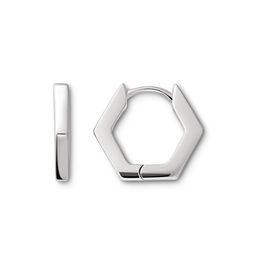 Tchibo - 925 Silber Creolen &raquo;Hexagon&laquo; - silber