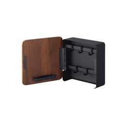 Tchibo - Yamazaki Schl&uuml;sselkasten &raquo;Rin&laquo; - 16x6x16cm - schwarz - Stahl / Holz