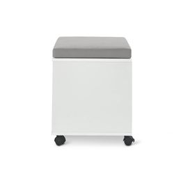 Tchibo - Gepolsterte Stauraumsitzbank auf Rollen - 42,5x41x50cm - schwarz -