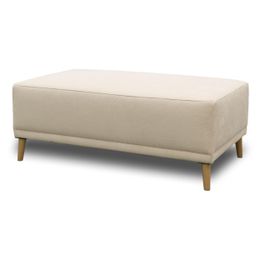 Domo Hocker &raquo;Malm&ouml;&laquo; - 124x73x44cm - creme - Polyester / Acryl / Holz