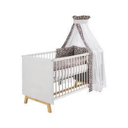 Tchibo - Schardt Kombi-Babybett &raquo;Vegas&laquo; - 145x75x85cm - braun - Holz / Buchenholz