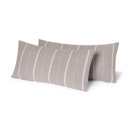 Tchibo - 2 Edelflanell-Kopfkissenbez&uuml;ge - beige