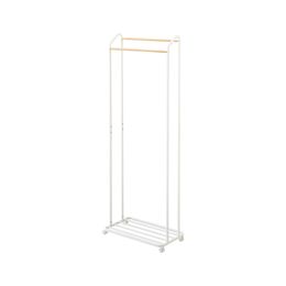 Tchibo - Yamazaki Garderobe mit Rollen &raquo;Tower&laquo; - 67x35x172,5cm - wei&szlig; - Stahl / Holz