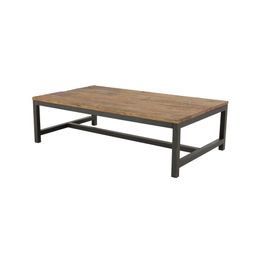 Actona Couchtisch &raquo;Vintage&laquo; - 120x60x40cm - dunkelgrau - Holz / Wachs / Metall