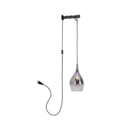 Paul Neuhaus Wandleuchte &raquo;Pilua&laquo; - 20x33x50cm - schwarz - Eisen / Glas