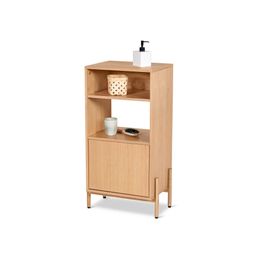 Tchibo - Badschrank mit Holzfurnier - 45x35x93cm - naturfarben - Rubberwood-Holz / Rubberwood-Holz