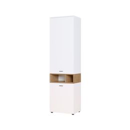 Germania-Hochschrank &raquo;Coruna&laquo; - 54x41x199cm - braun - Holz / Metall