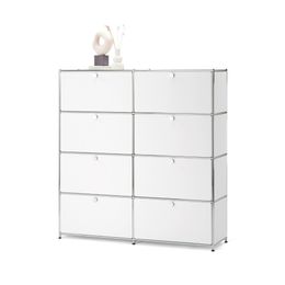 Tchibo - Highboard &raquo;Cn3&laquo; mit 8 Klappen - 152x40x158,5cm - chrom - Stahl / Aluminium / Kunststoff